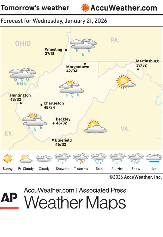 AP DD WV0120 WEATHER MAP | Nation & World | leadertelegram.com