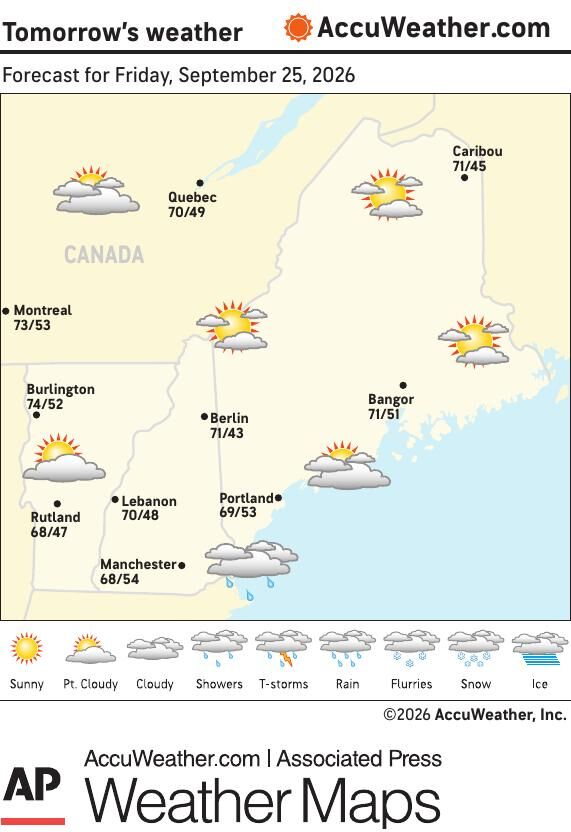 AP DD NNE0924 WEATHER MAP | Nation & World | leadertelegram.com