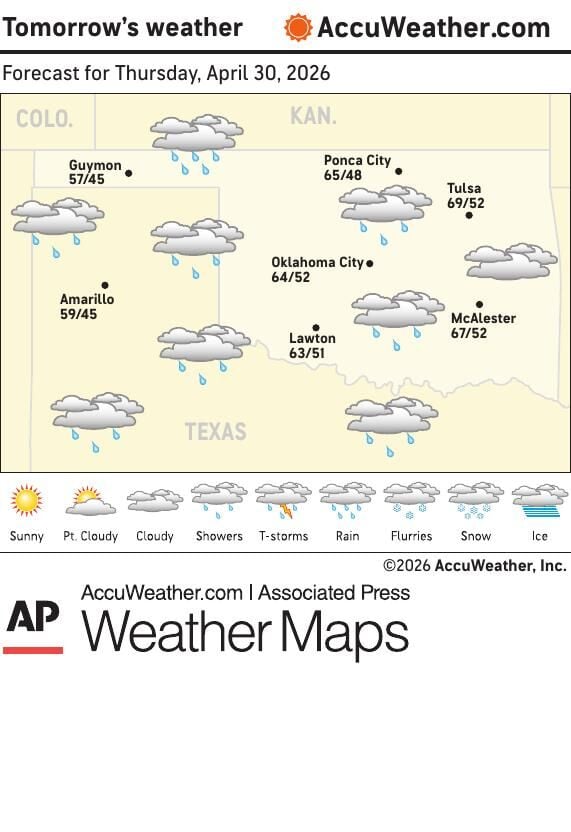 AP GG OK0429 WEATHER MAP | Nation & World | leadertelegram.com