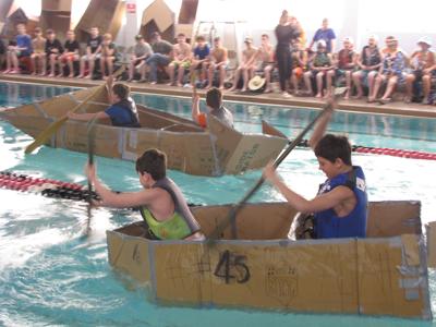 Cardboard boat races | | leadertelegram.com
