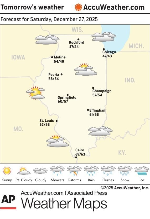 AP BB IL1226 WEATHER MAP | Nation & World | leadertelegram.com