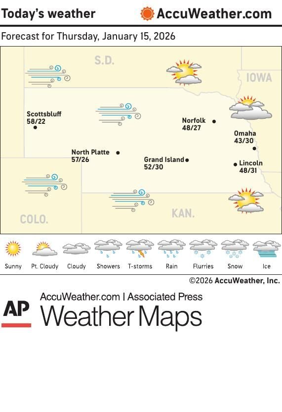 AP CC NE0115 WEATHER MAP | Nation & World | leadertelegram.com