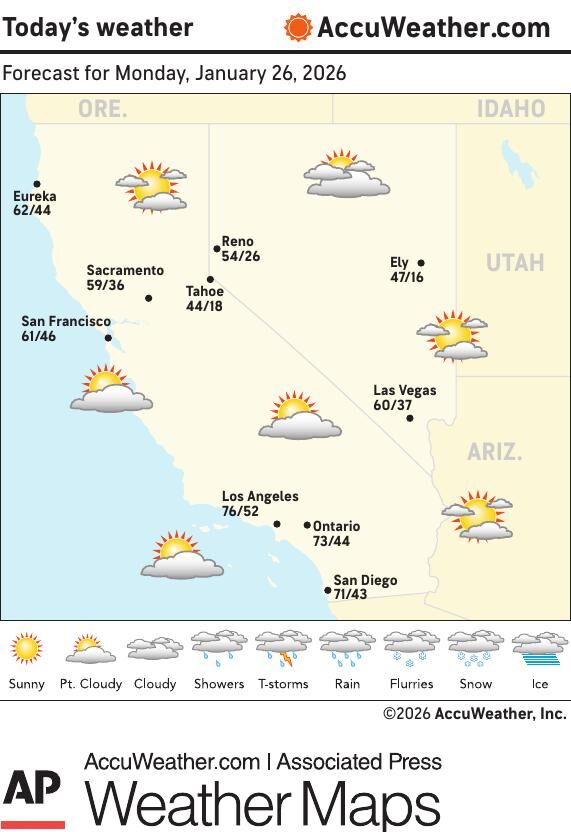 AP AA CANV0126 WEATHER MAP | Nation & World | leadertelegram.com