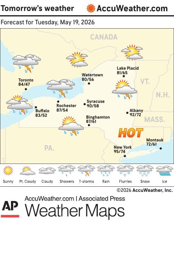 AP GG NY0518 WEATHER MAP | Nation & World | leadertelegram.com