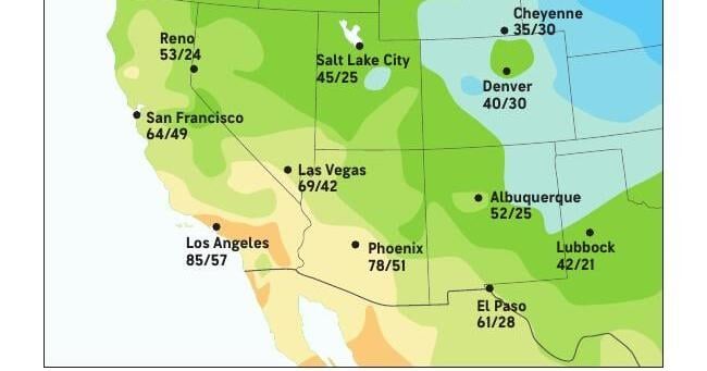 AP RE WR0116 WEATHER MAP | Nation & World | leadertelegram.com