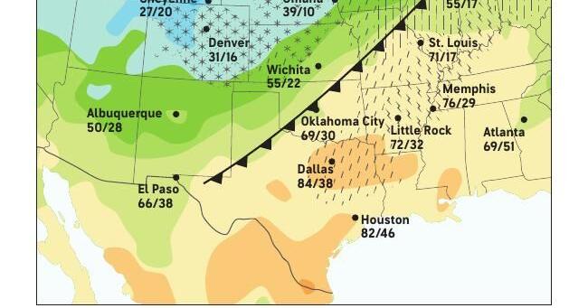 AP RE MWR1228 WEATHER MAP | Nation & World | leadertelegram.com