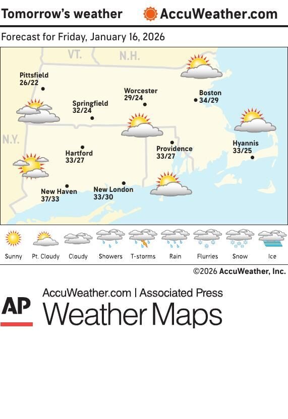 AP DD SNE0115 WEATHER MAP | Nation & World | leadertelegram.com