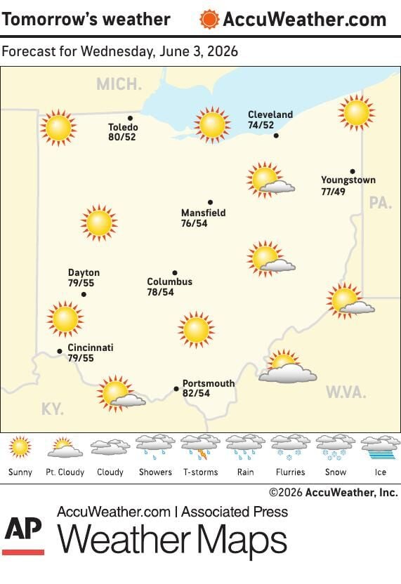 AP GG OH0602 WEATHER MAP | Nation & World | leadertelegram.com