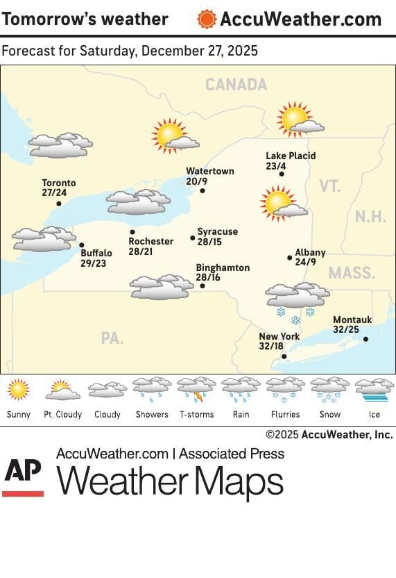 AP GG NY1226 WEATHER MAP | Nation & World | leadertelegram.com