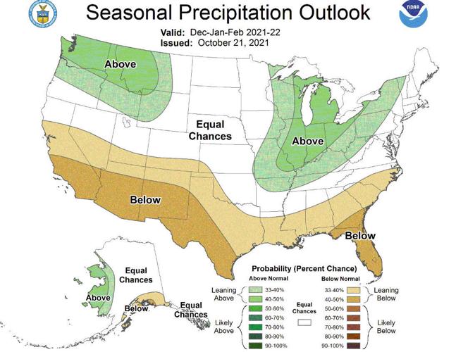 NOAA: Warmer temps, higher precipitation in 3-month forecast | Country ...