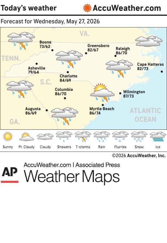 AP CC NC0527 WEATHER MAP | Nation & World | leadertelegram.com