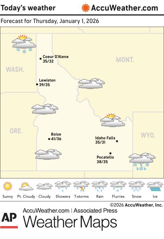 AP BB ID0101 WEATHER MAP | Nation & World | leadertelegram.com