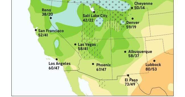 AP RE WR1227 WEATHER MAP | Nation & World | leadertelegram.com