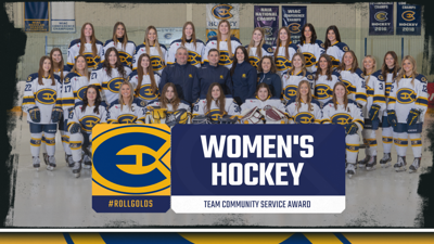 Blugold women's hockey team honored with top team community service ...