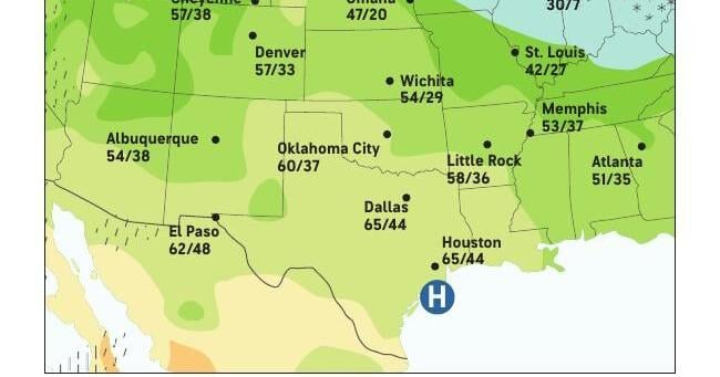 AP RE MWR1230 WEATHER MAP | Nation & World | leadertelegram.com