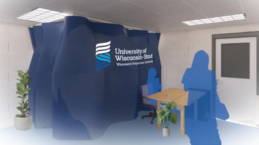 Stout interior design students help redesign Helping Hand campus pantry ...