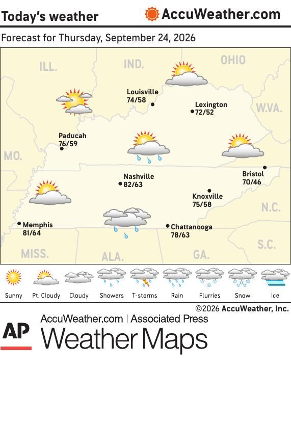 AP FF KYTN0924 WEATHER MAP | Nation & World | leadertelegram.com