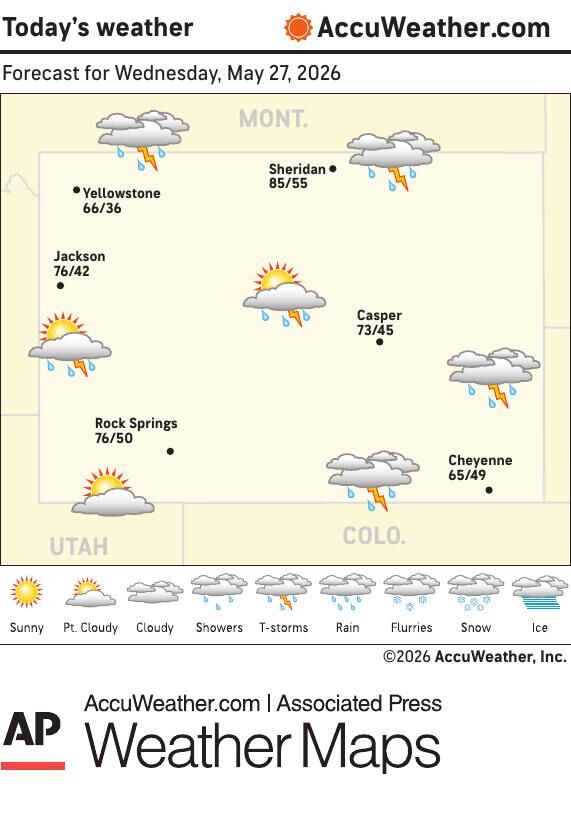 AP DD WY0527 WEATHER MAP | Nation & World | leadertelegram.com