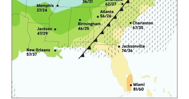AP RE SER1229 WEATHER MAP | Nation & World | leadertelegram.com