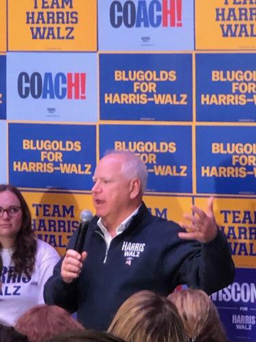 Gov. Walz returns to Eau Claire as race tightens | Daily Updates ...
