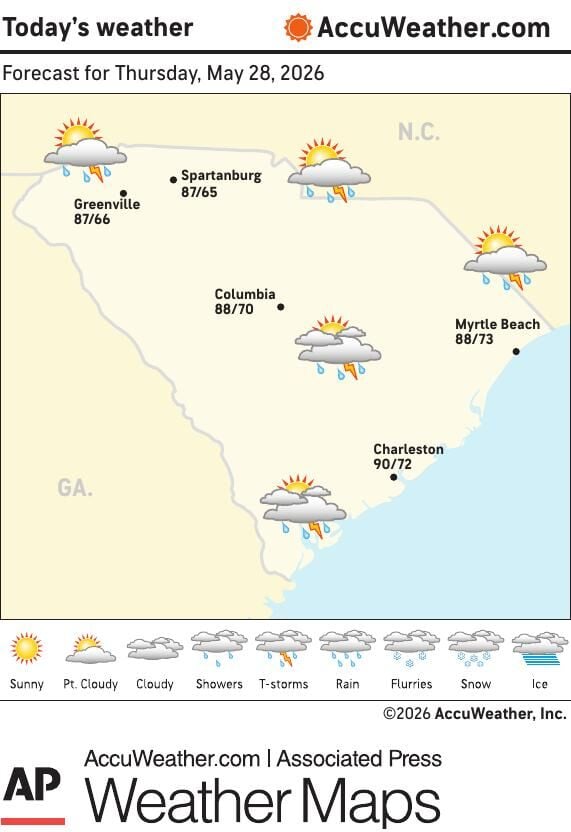 AP DD SC0528 WEATHER MAP | Nation & World | leadertelegram.com