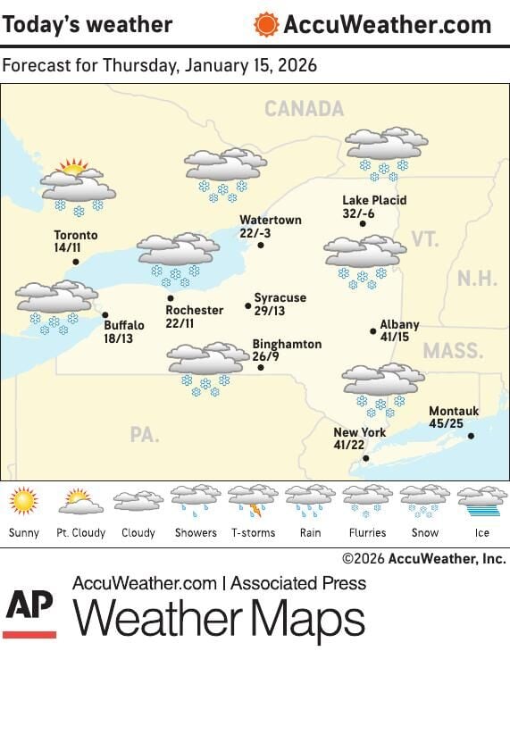 AP GG NY0115 WEATHER MAP | Nation & World | leadertelegram.com