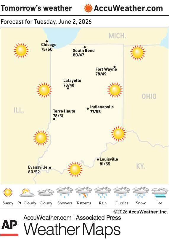 AP BB IN0601 WEATHER MAP | Nation & World | leadertelegram.com