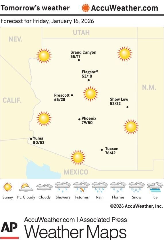 AP AA AZ0115 WEATHER MAP | Nation & World | leadertelegram.com