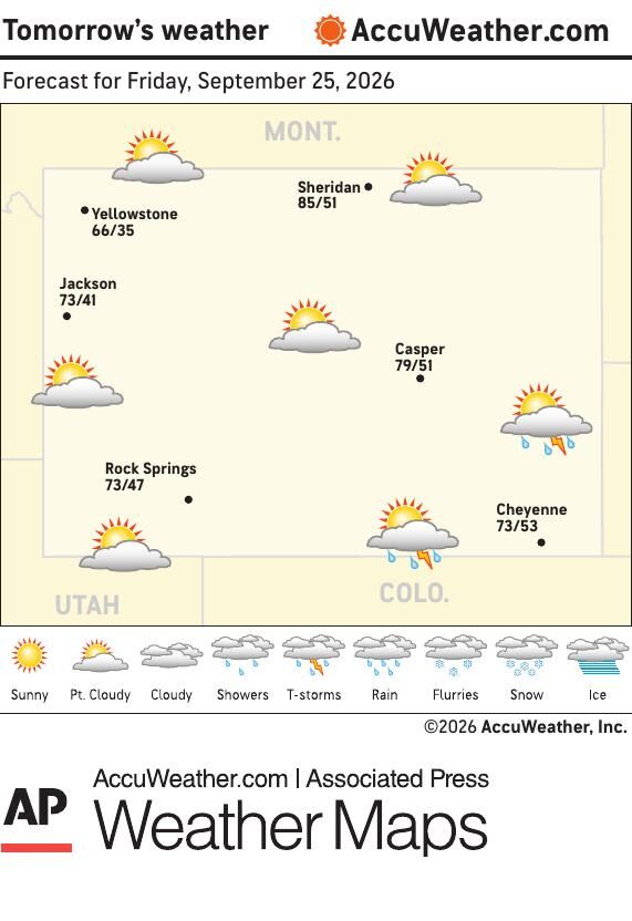 AP DD WY0924 WEATHER MAP | Nation & World | leadertelegram.com