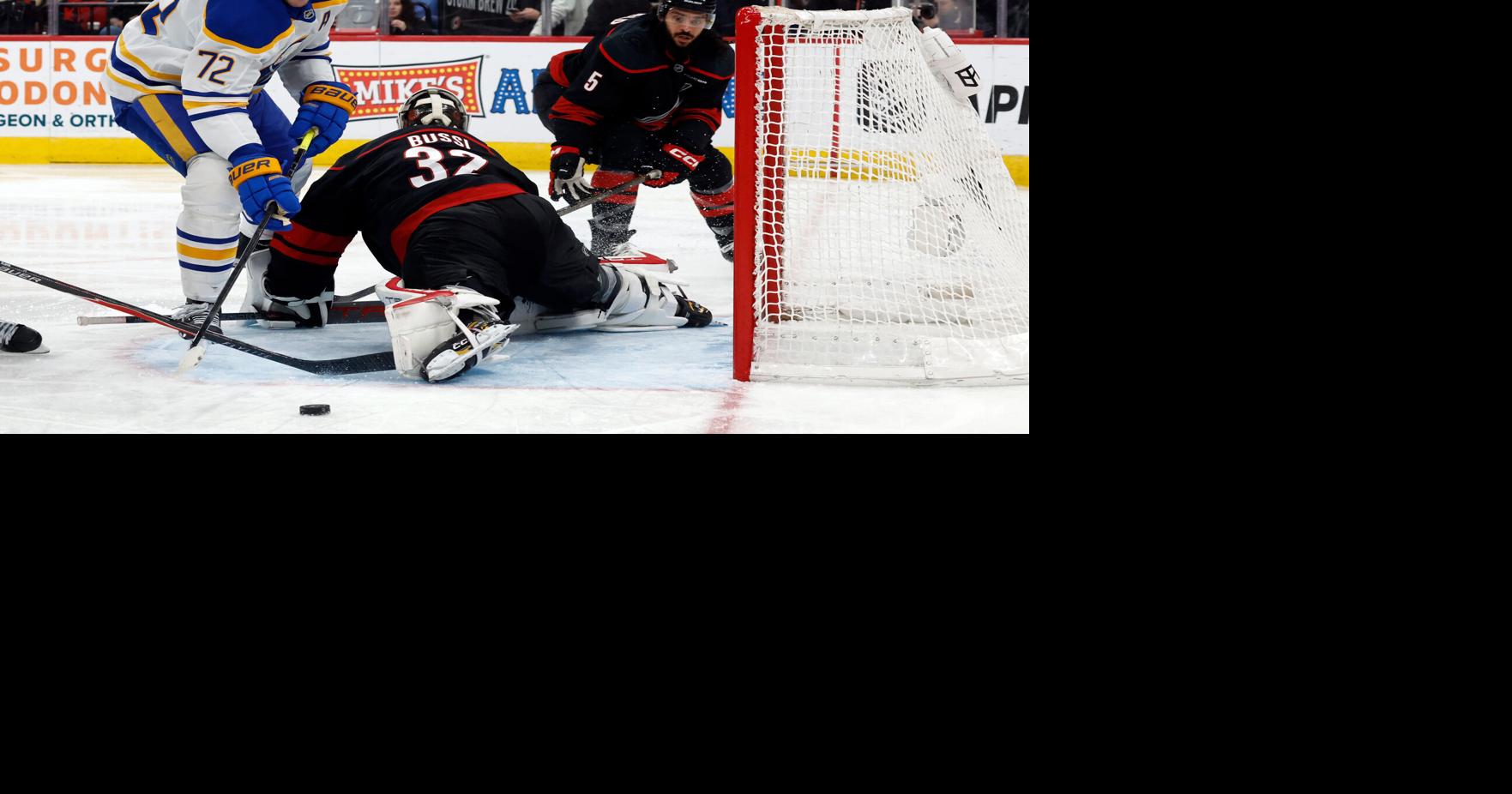 Brandon Bussi makes 17 saves for his 18th win as the Hurricanes beat ...