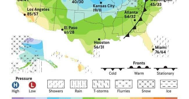 AP PM CCUS0116 WEATHER MAP | Nation & World | leadertelegram.com