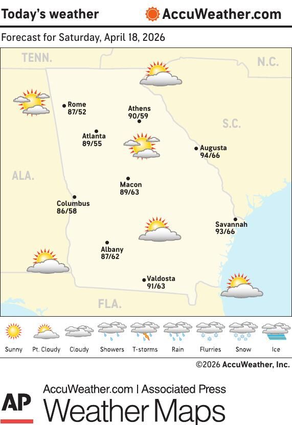 AP EE GA0418 WEATHER MAP | Nation & World | leadertelegram.com