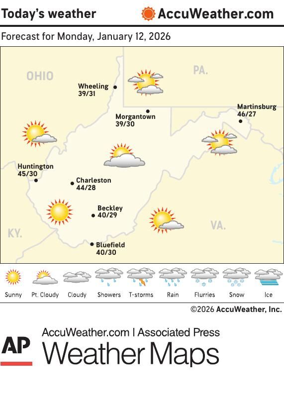 AP DD WV0112 WEATHER MAP | Nation & World | leadertelegram.com