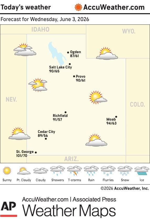 AP HH UT0603 WEATHER MAP | Nation & World | leadertelegram.com