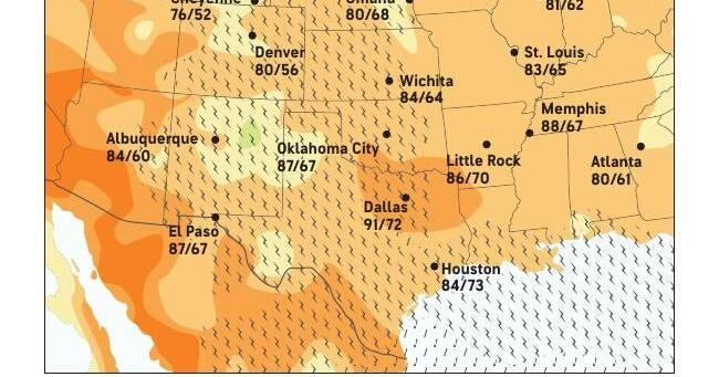 AP RE MWR0603 WEATHER MAP | Nation & World | leadertelegram.com
