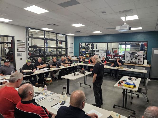 Technician trainer Craig Van Batenburg trains WI instructors on hybrids ...