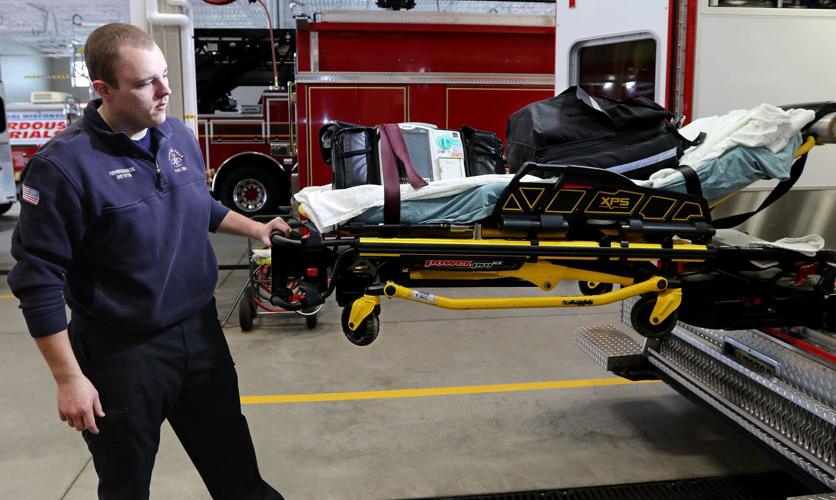 Chippewa Falls Fire Department demonstrates new hydraulic cot system ...