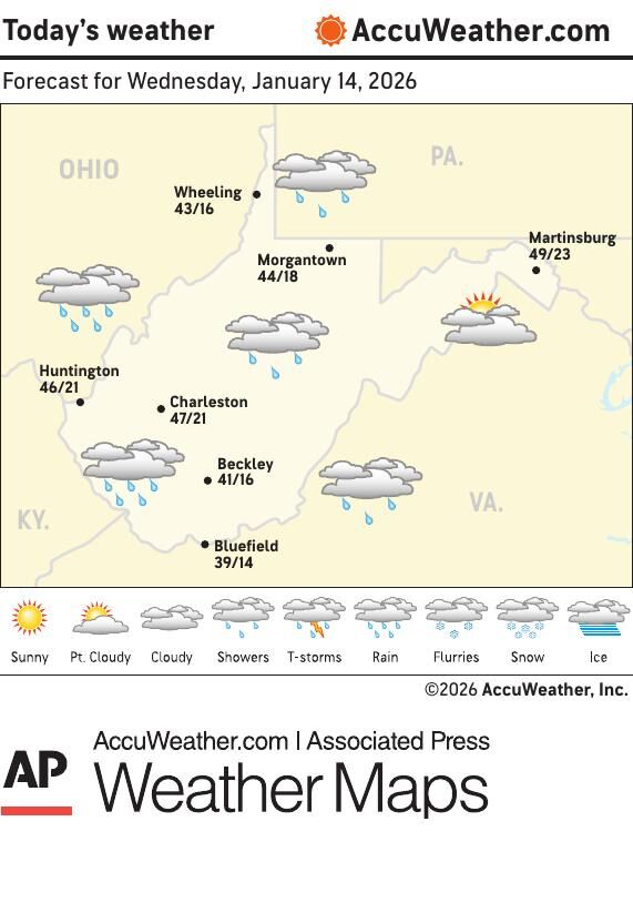 AP DD WV0114 WEATHER MAP | Nation & World | leadertelegram.com