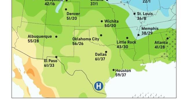 AP RE MWR0117 WEATHER MAP | Nation & World | leadertelegram.com
