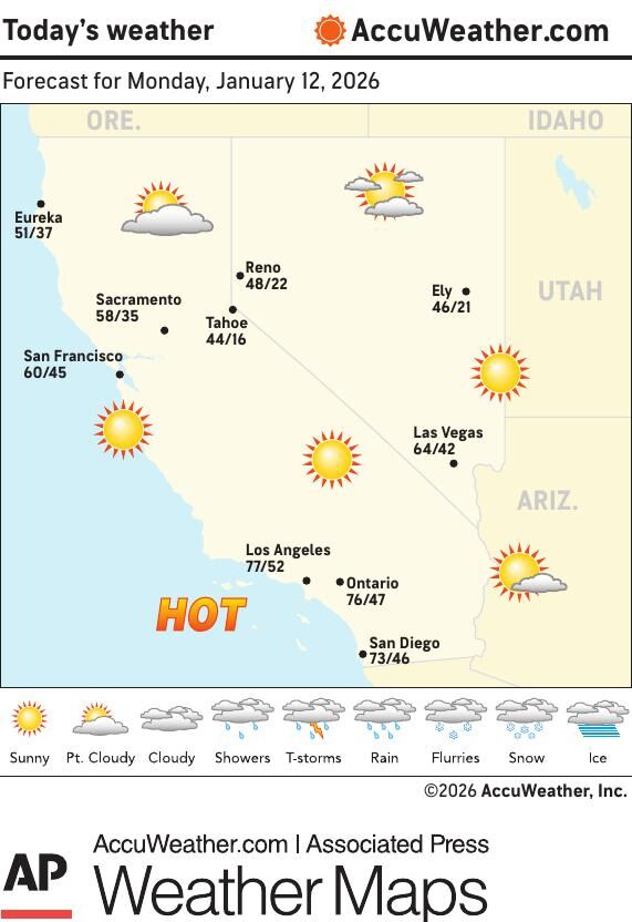 AP AA CANV0112 WEATHER MAP | Nation & World | leadertelegram.com