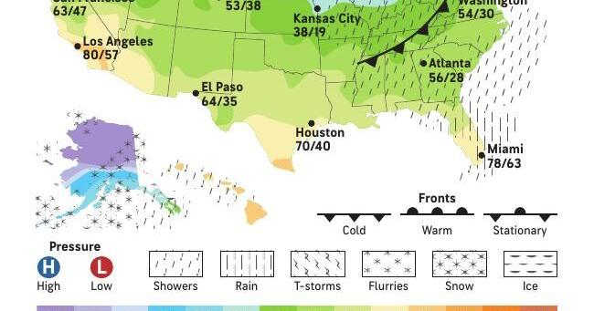 AP PM CCUS0113 WEATHER MAP | Nation & World | leadertelegram.com