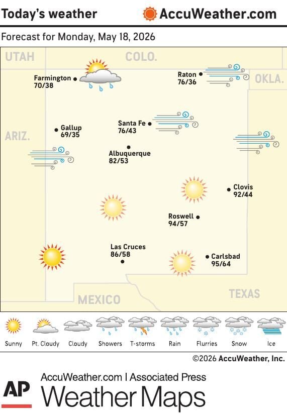 AP GG NM0518 WEATHER MAP | Nation & World | leadertelegram.com