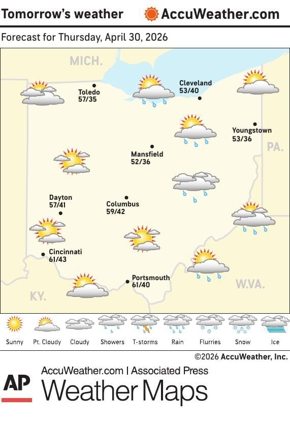AP GG OH0429 WEATHER MAP | Nation & World | leadertelegram.com