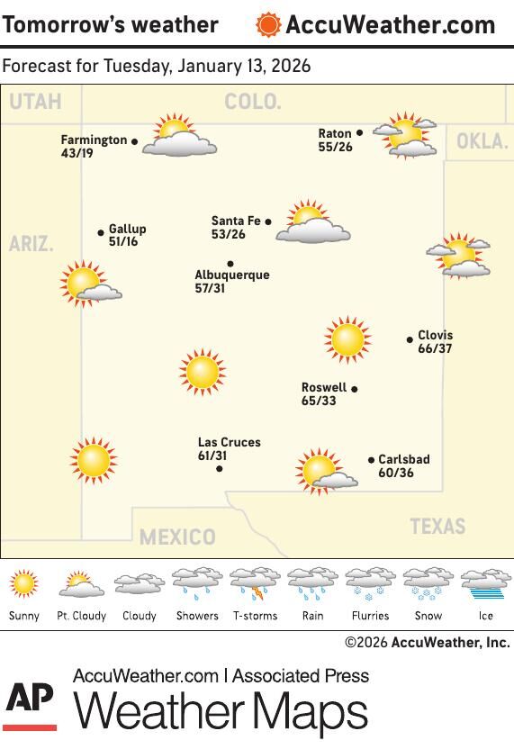 AP GG NM0112 WEATHER MAP | Nation & World | leadertelegram.com
