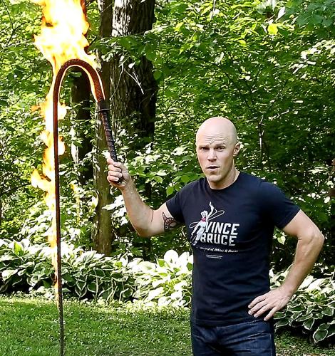 Whip it: Performer inspired by Indiana Jones character | Front Page ...