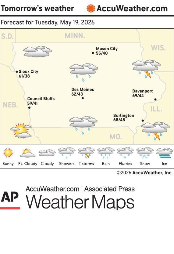 AP AA IA0518 WEATHER MAP | Nation & World | leadertelegram.com