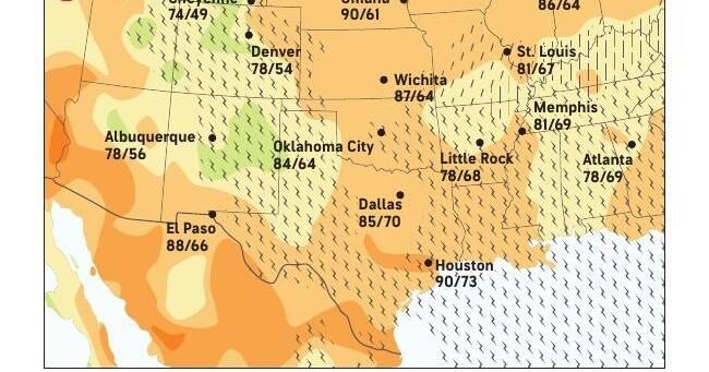AP RE MWR0526 WEATHER MAP | Nation & World | leadertelegram.com