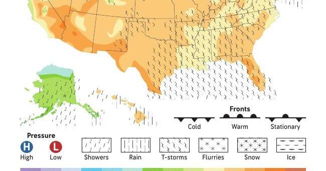 AP PM CUS0523 WEATHER MAP | Nation & World | leadertelegram.com