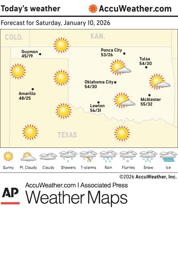 AP GG OK0110 WEATHER MAP | Nation & World | leadertelegram.com