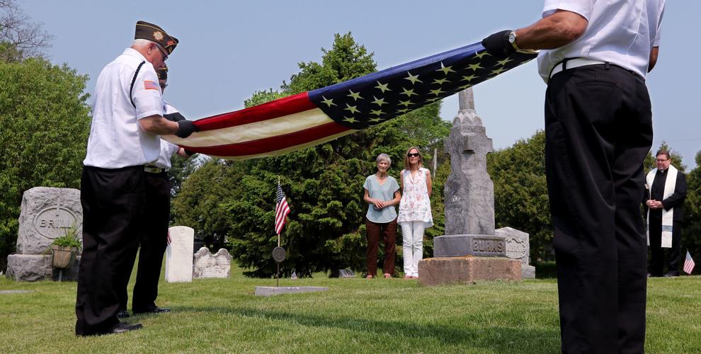 'In its rightful place': Military headstone set in Hammond cemetery ...